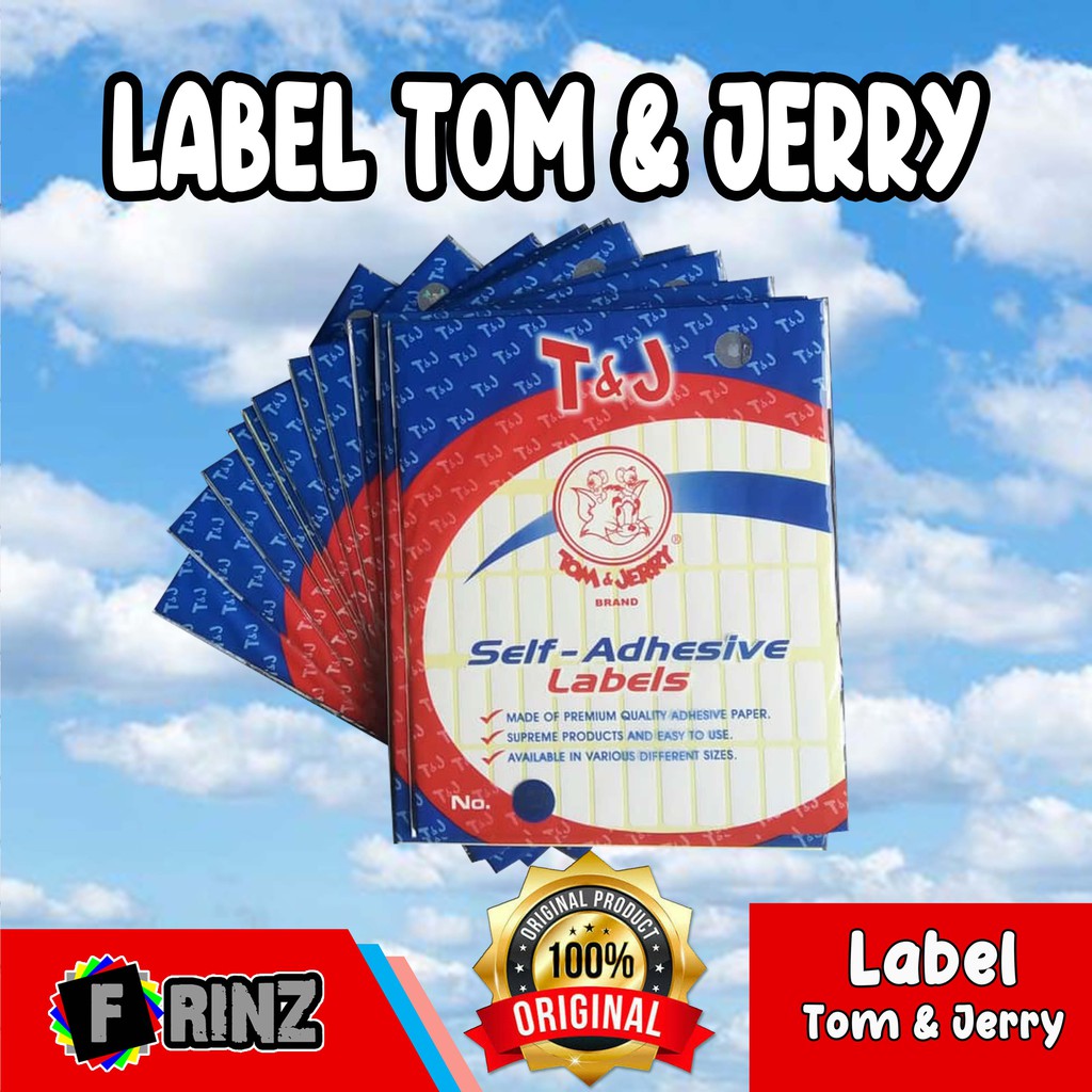 Jual ATK ~ ( PER PAK ) Label Tom And Jerry / Label Nama / Stiker Lebel T&J | Shopee Indonesia