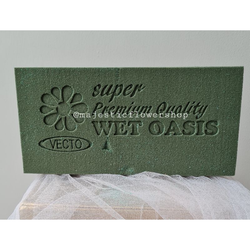 Jual Floral foam oasis basah bunga hidup (DD6) Vecto | Shopee Indonesia
