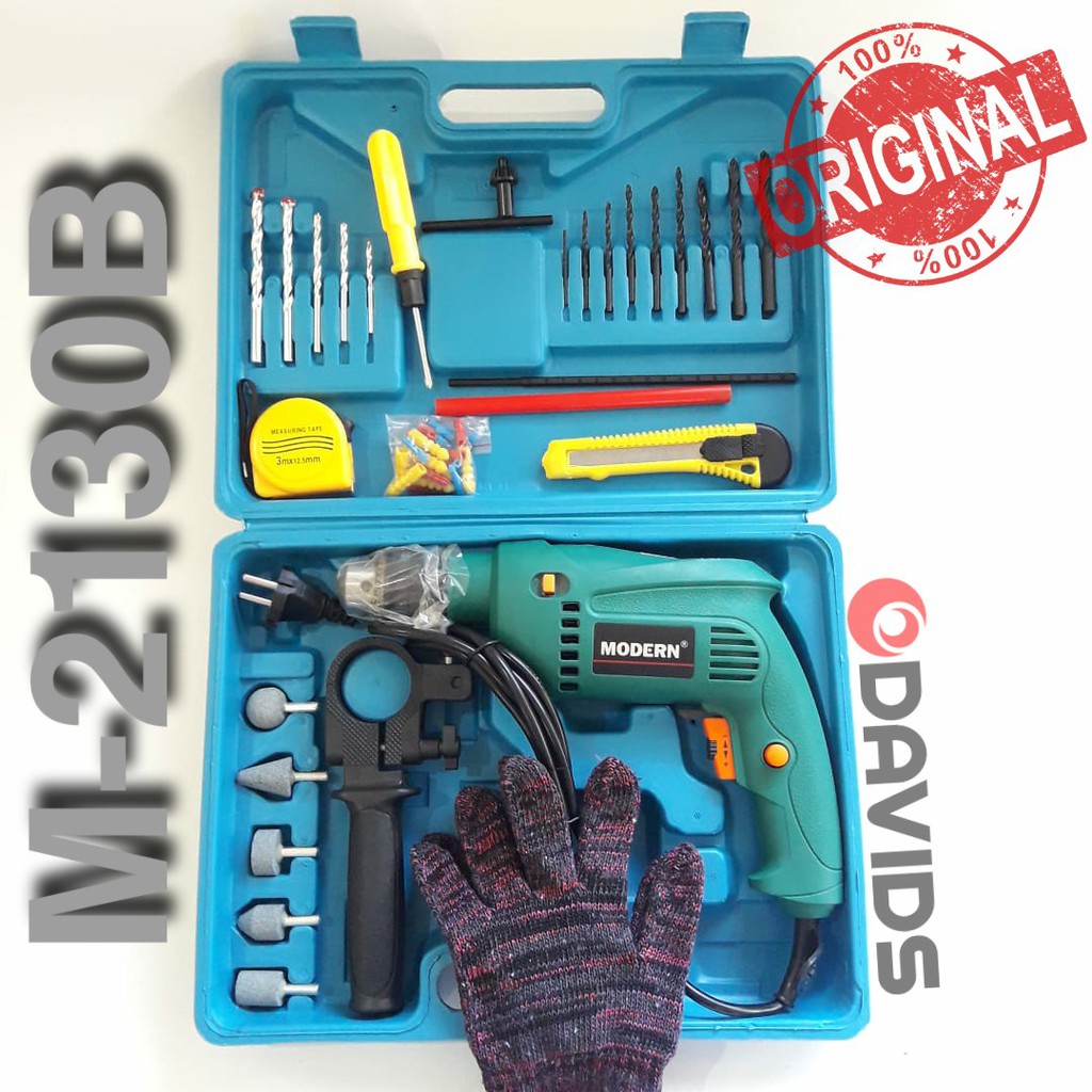 Jual Modern Mesin Bor Listrik 13mm Tangan Dinding Beton Besi Kayu 2130 ...