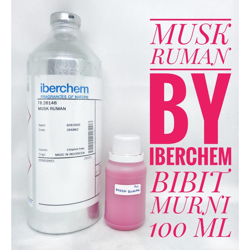 Jual MUSK RUMAN BY IBERCHEM BIBIT MURNI 100 ML( WARNA MINYAK PINK ...