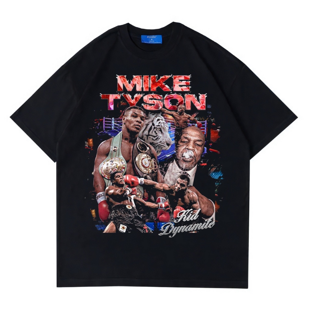 Jual Psycho Crucify "Mike Tyson Kid Dynamite" Oversized T-Shirt | Black ...