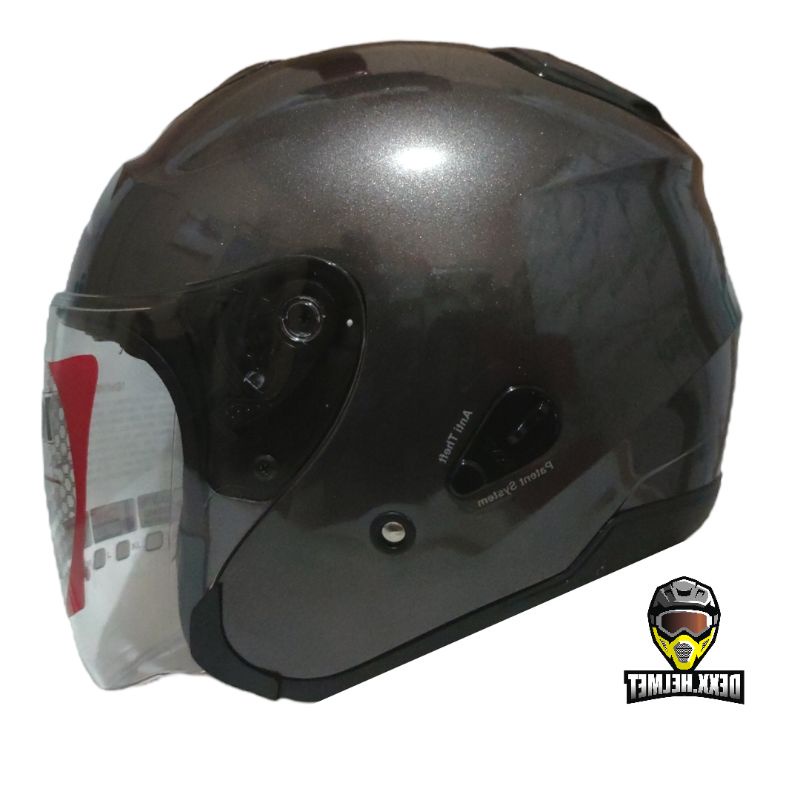 Jual Helm KYT KYOTO R Solid Gun Metal / Abu Original | Shopee Indonesia