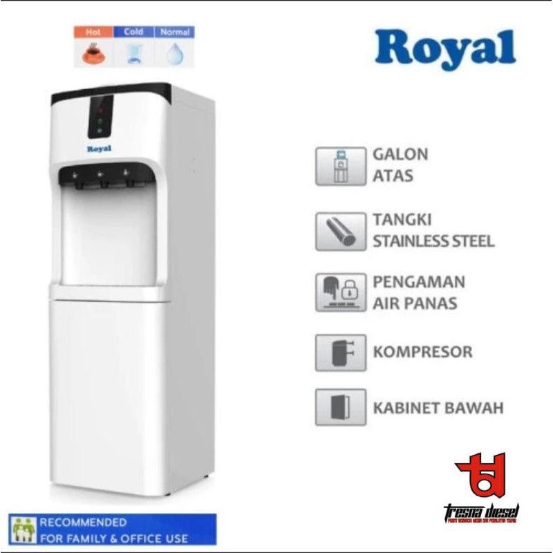 Jual ROYAL Dispenser Galon Atas RCQ325WH | Shopee Indonesia