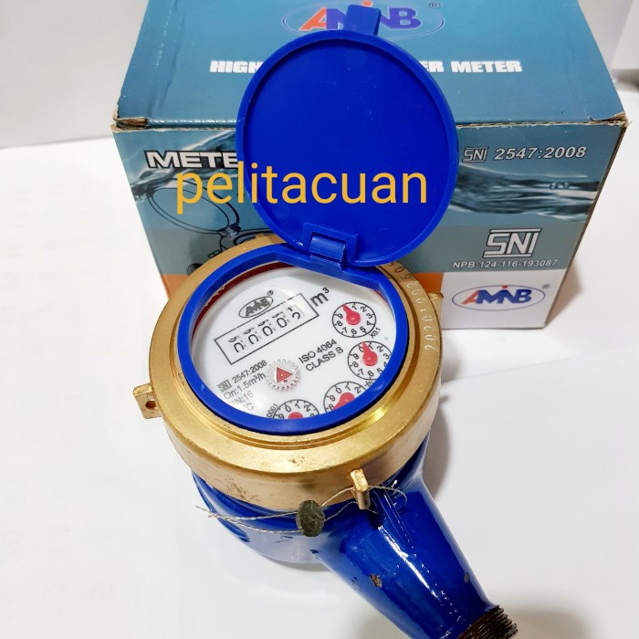 Jual METERAN AIR PDAM SNI BESI ALAT METERAN PAM 1/2"-WATER METER AMB ...