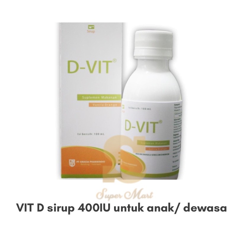 Jual D VIT VITAMIN D syrup 100ml | Shopee Indonesia