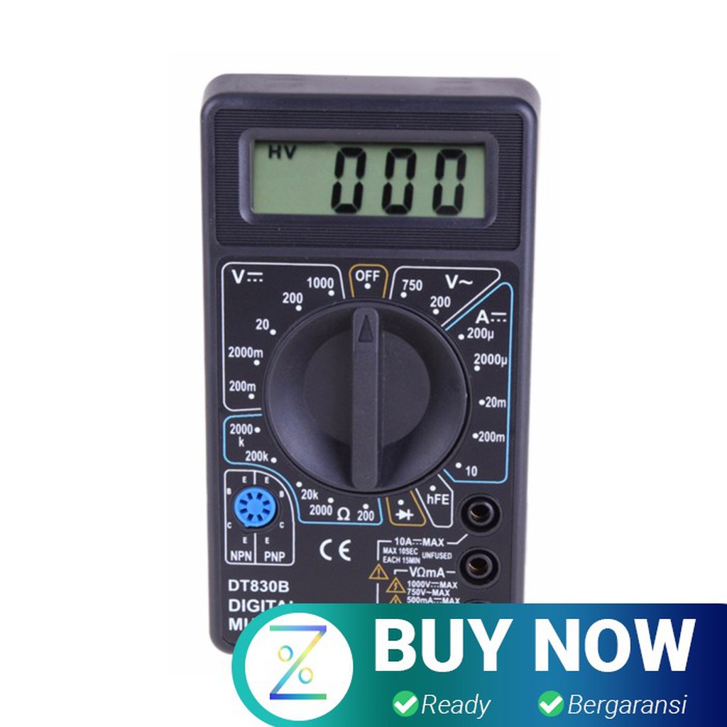 Jual Pocket Size Digital Multimeter - DT830B - Black | Shopee Indonesia