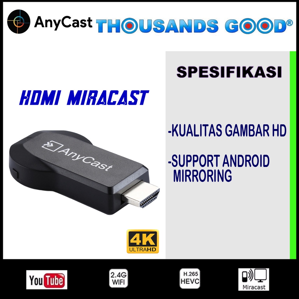Jual USB ANYCAST MX 18 PLUS MIRACAST ANY CAST | Shopee Indonesia