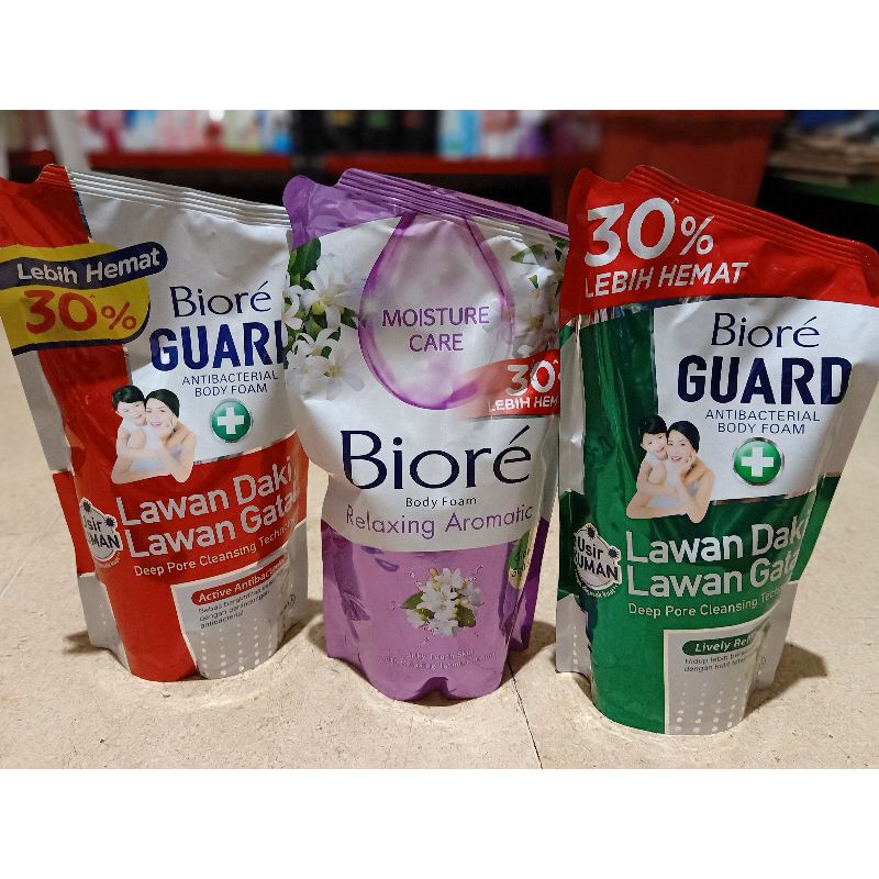 Jual BIORE GUARD BODY WASH REFILL 800 ML | Shopee Indonesia