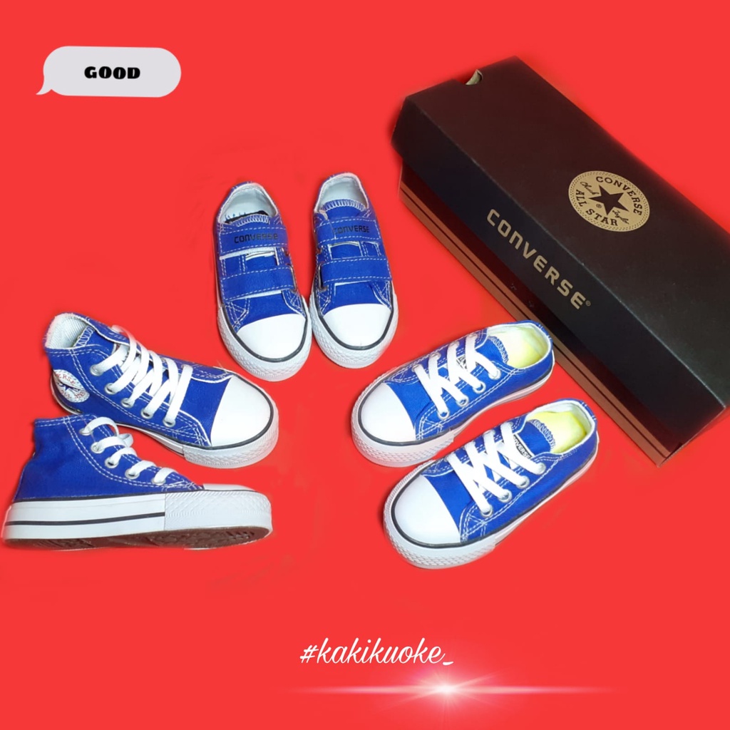 Jual Sepatu converse anak birel/biru elektrik/sepatu play group/sepatu ...