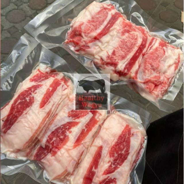 Jual Daging Sapi Shortplate Slice Halal 500G Healthy Wagyu | Shopee ...