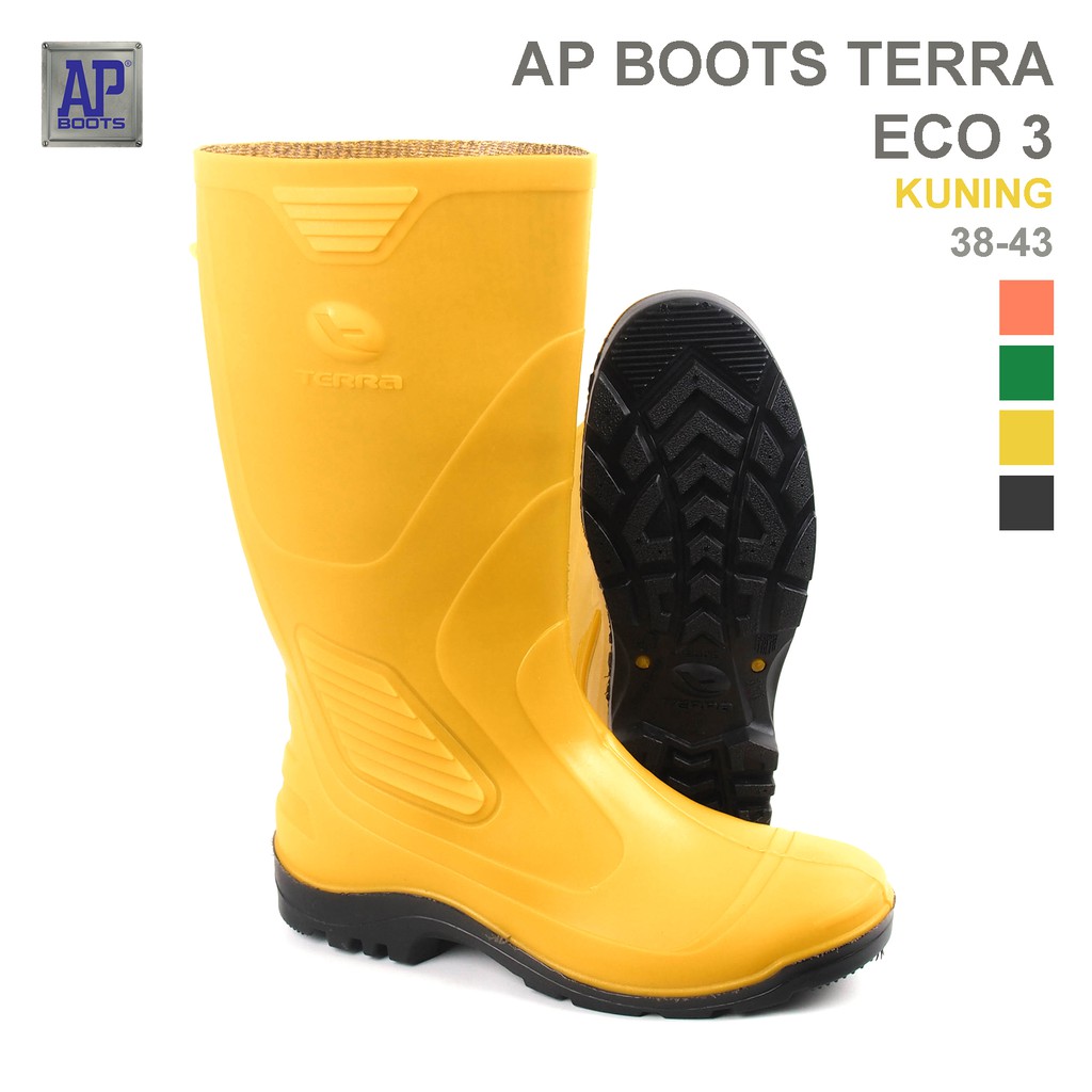 Jual AP Boots TERRA ECO 3 Kuning - Sepatu Boot PVC | Shopee Indonesia
