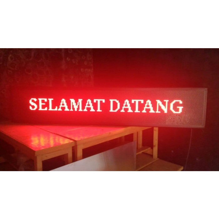 Jual LED Running Text Outdoor waterproof 400cm x 55cm WIFI Android ...