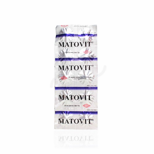 Jual Matovit Obat Mata 1 Strip @10 Tablet / Vitamin Kesehatan Mata ...