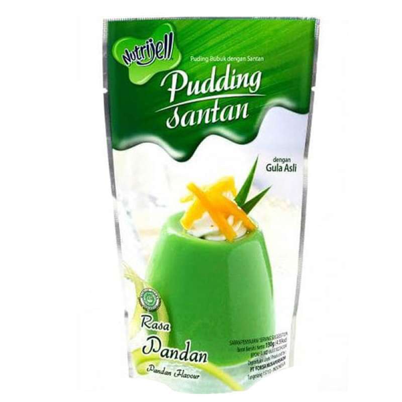 Jual NUTRIJELL PUDDING SANTAN RASA PANDAN 130G | Shopee Indonesia