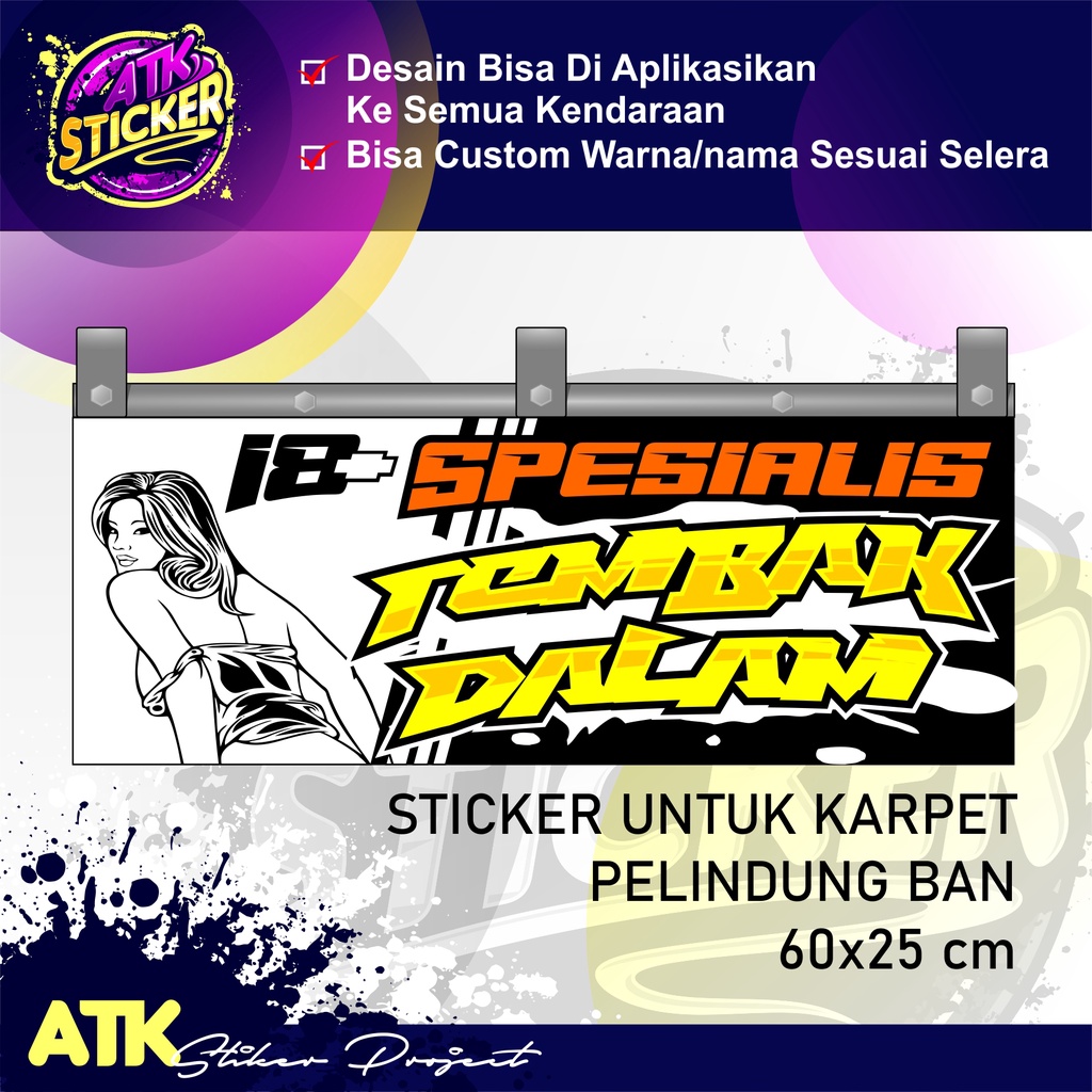 Jual Sticker Cuting Karpet Belakang Truk Stiker Kepet Karpet Belakang ...