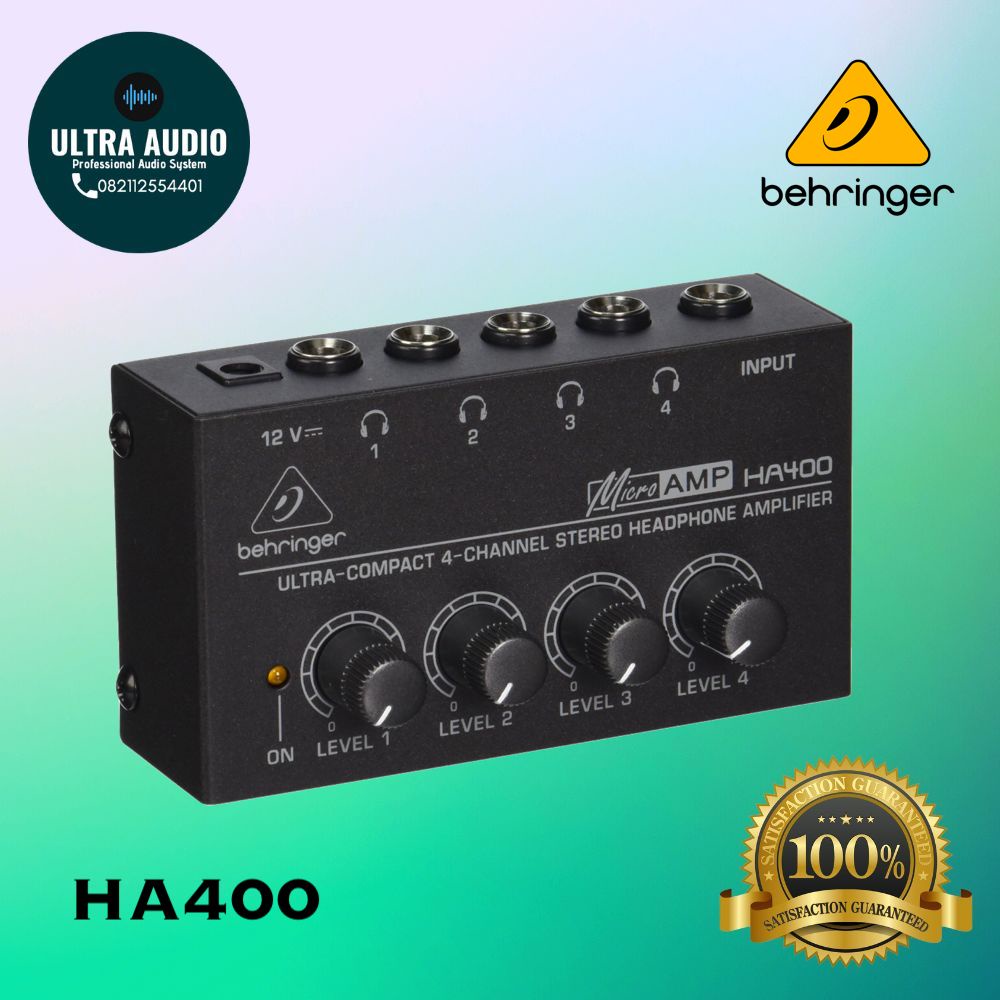 Jual Behringer HA400 / HA 400 / HA-400 Headphone Amplifier MicroAmp ...