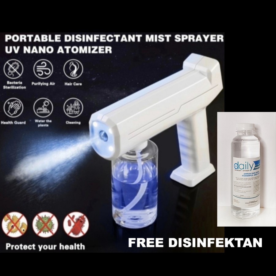Jual Alat Mesin Spray Disinfectant Portable/Fogging Gun Wireless Nano ...