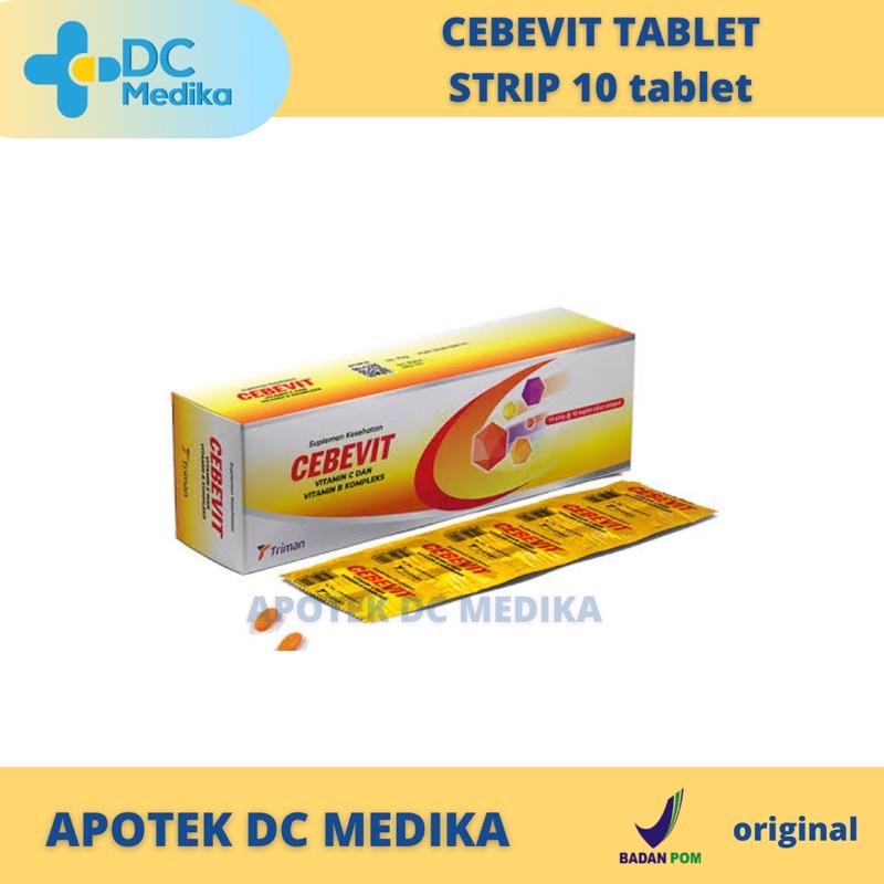 Jual Cebevit tablet / Vitamin C plus B complex / Vitamin daya tahan ...