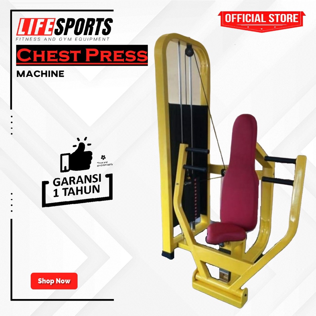 Jual LIFESPORTS - new alat kesehatan olahraga fitness gym chest press ...