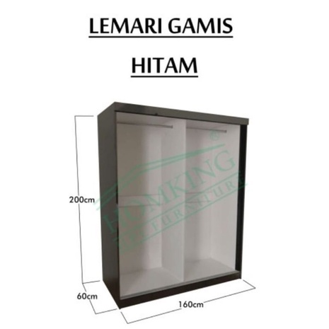 Jual Lemari pakain HPL Sliding Transparan gamis / longdress walk in ...