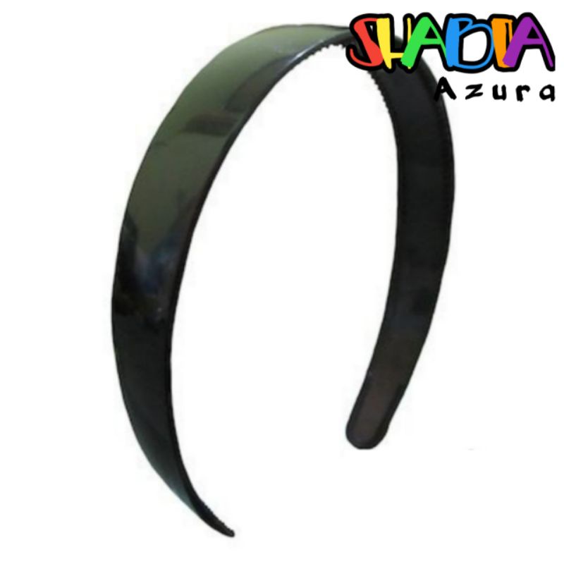 Jual Bando Hitam Polos Lidi Tanggung Besar MARCELLA / Bando Rambut ...