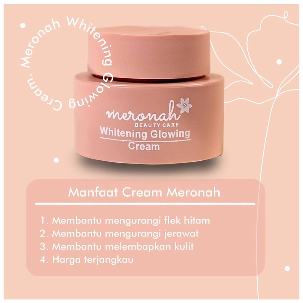 Jual Meronah whitening glowing cream | Shopee Indonesia