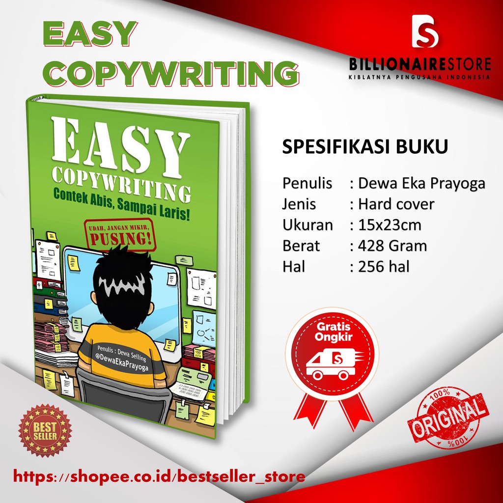 Jual Buku Easy Copywriting Dewa Eka Prayoga Billionairestore Shopee