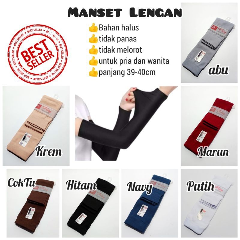 Jual Manset Tangan Pria dan Wanita/Manset hijab/Manset Feliq/Manset ...