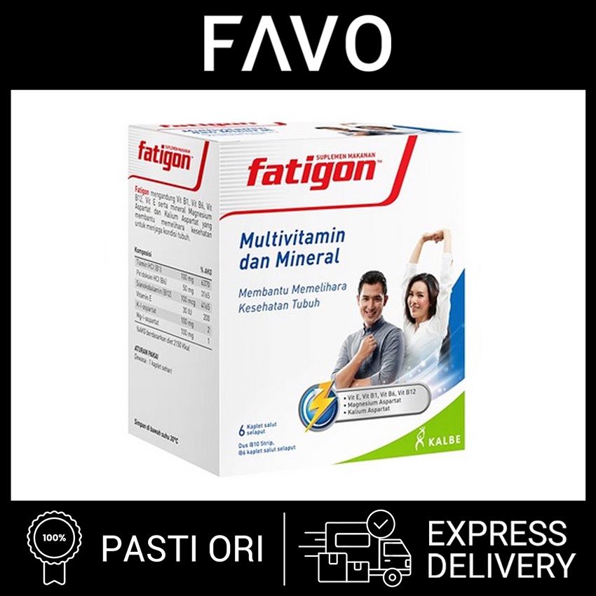 Jual Fatigon Multivitamin - 60 Kaplet - Menjaga Daya Tahan Tubuh ...