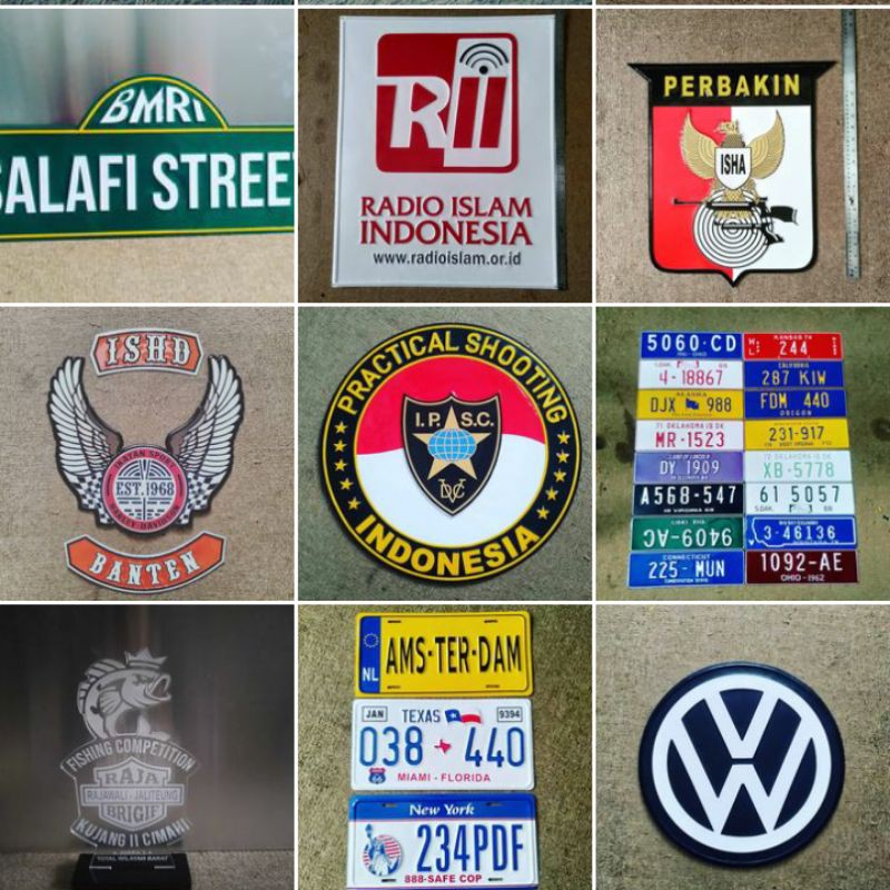 Jual Pusat dan pelopor pembuatan plat custom emboss cetak timbul ...