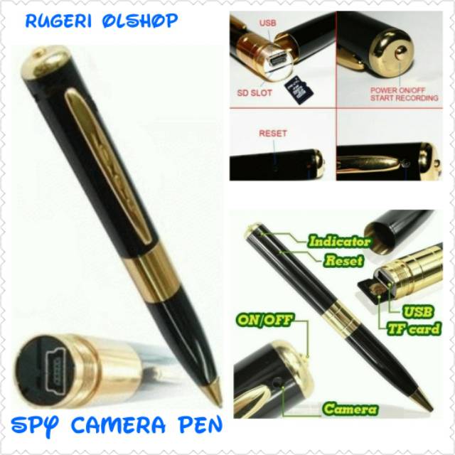 Jual Spy Camera Pen / Pulpen Kamera Pengintai Kece Kekinian | Shopee ...