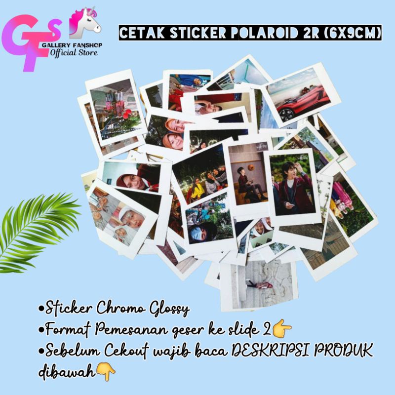 Jual STICKER POLAROID 2R CUSTOM // STICKER GLOSSY POLAROID // POLAROID ...