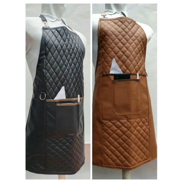 Jual celemek, masak, apron, waiters/barista,apron,masak,bahan,kulit ...