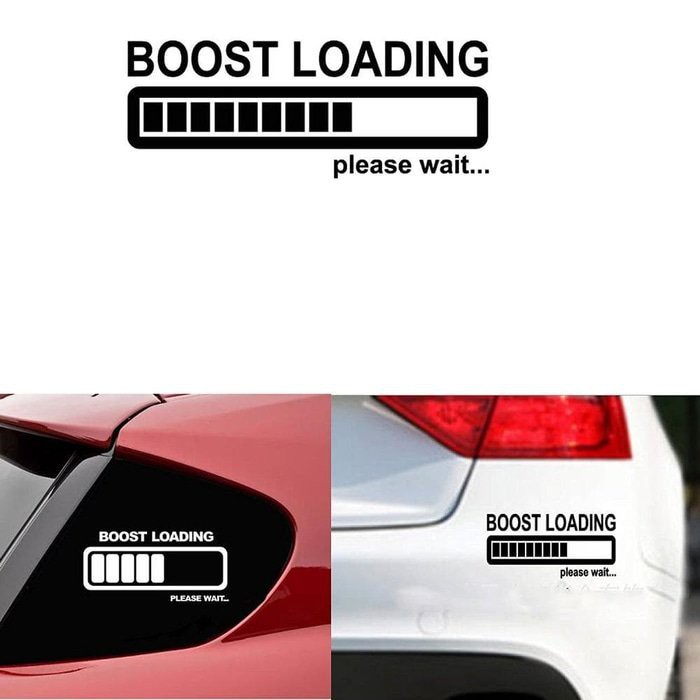 Jual Sticker Boost Loading Please Wait Sticker Mobil Universal | Shopee ...