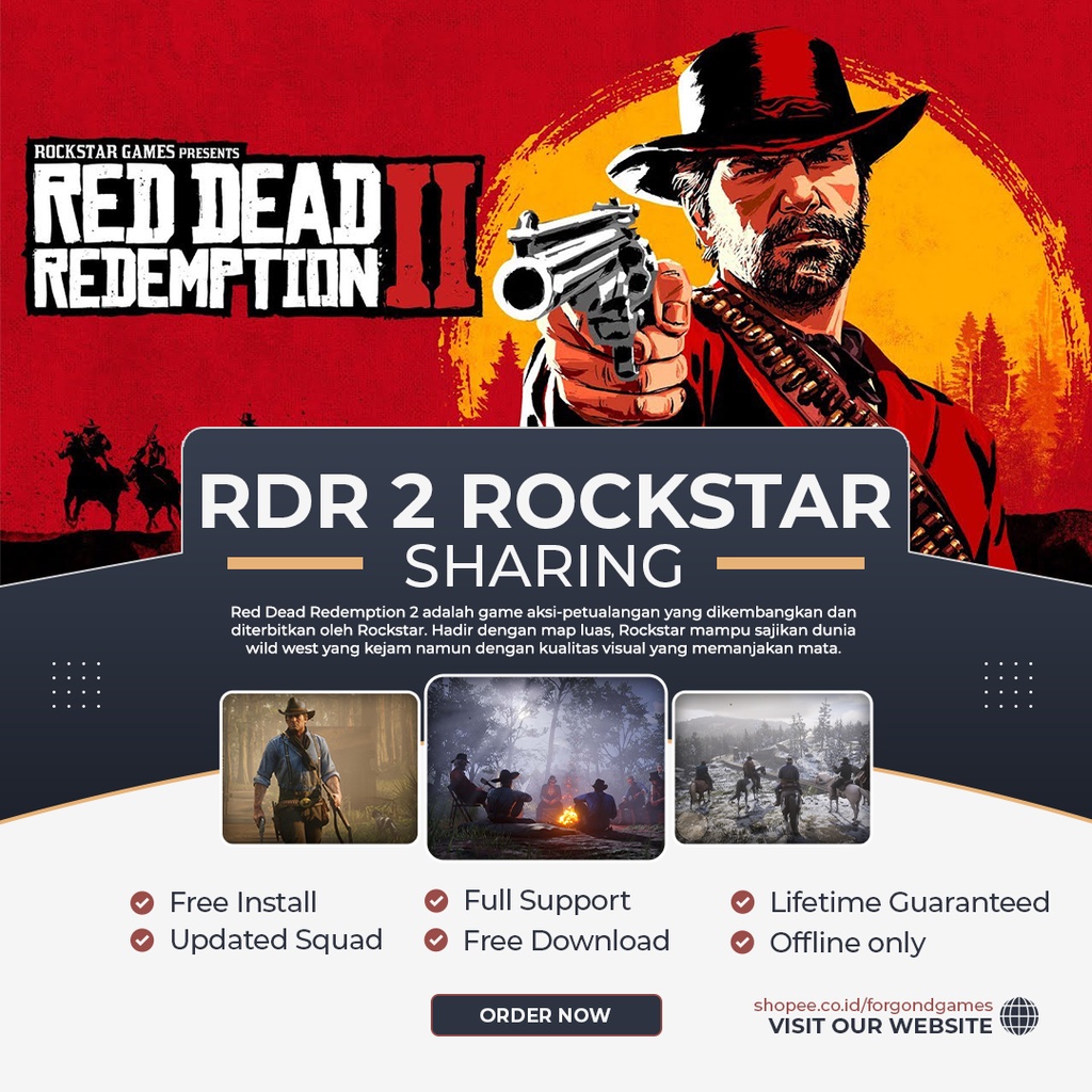 Jual RED DEAD REDEMPTION RDR 2 PC GAME ORIGINAL | Shopee Indonesia