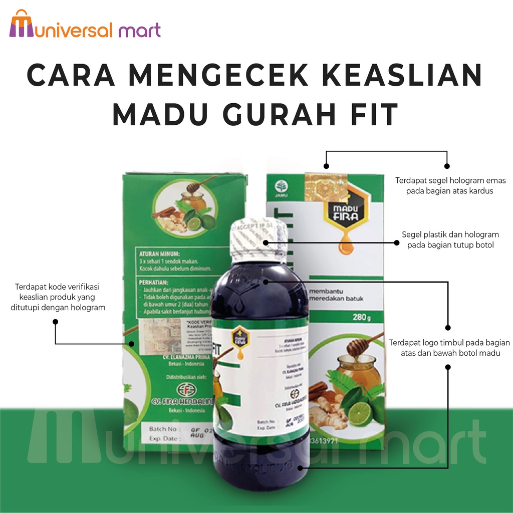 Jual MADU GURAH FIT ORIGINAL Herbal/ Obat Sesak Nafas Bronkhitis Batuk ...
