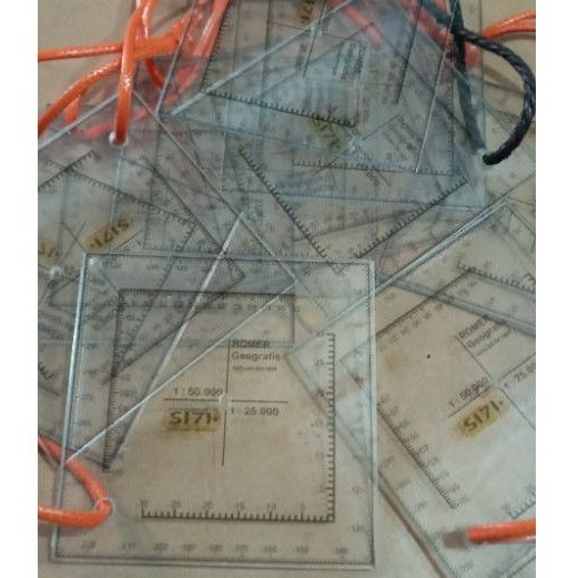 Jual Protaktor Romer RBI Geografis Protractor busur derajat | Shopee ...