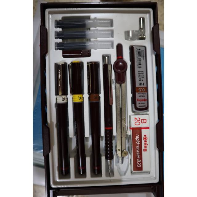 Jual Full Set Rotring Bekas 0.5 mm 0.35 mm dan 0.25 mm | Shopee Indonesia
