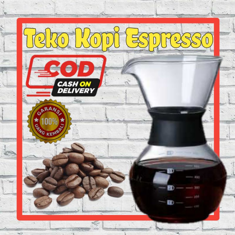 Jual eko Kopi Espresso Stainless Leher Angsa Set Listrik Pitcher kaca ...