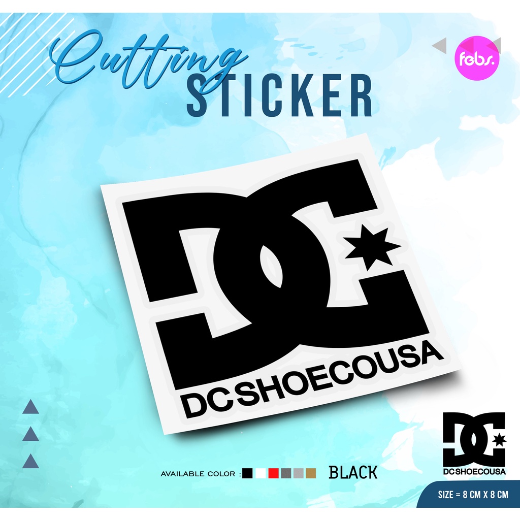 Jual Cutting Sticker DC SHOECUSA | Stiker Logo DC USA | Shopee Indonesia