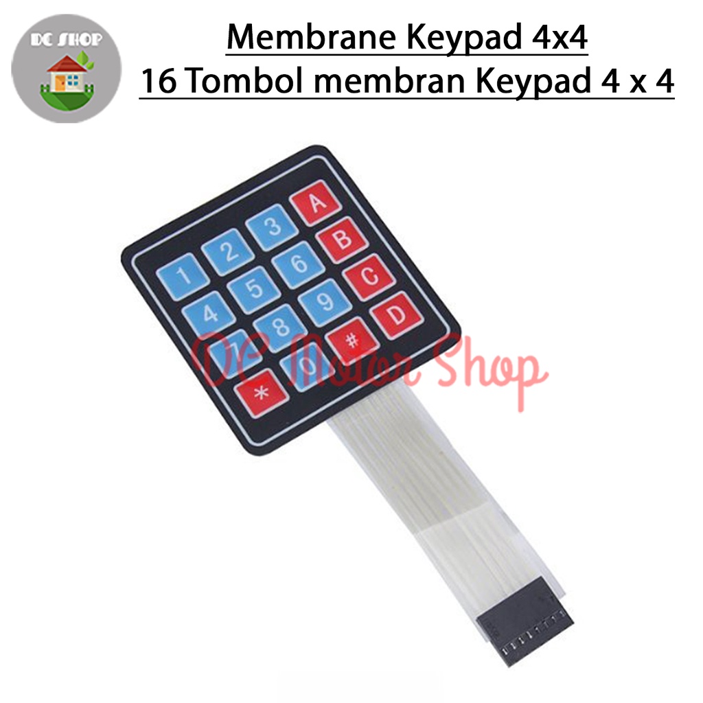 Jual Membrane Keypad 4x4 - 16 Tombol membran Keypad 4 x 4 | Shopee ...