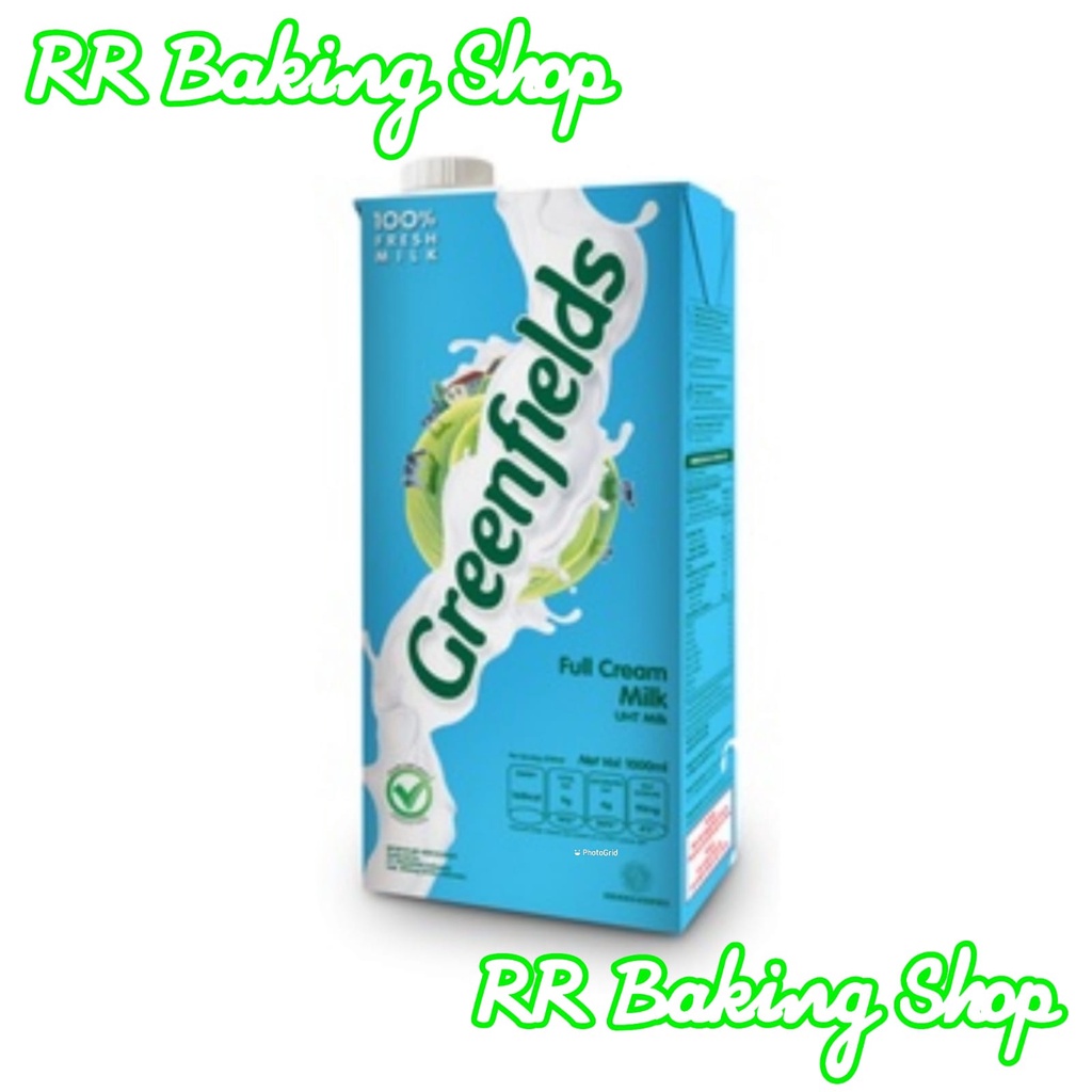 Jual Susu Greenfields UHT Full Cream 1000 ml (1liter) | Shopee Indonesia