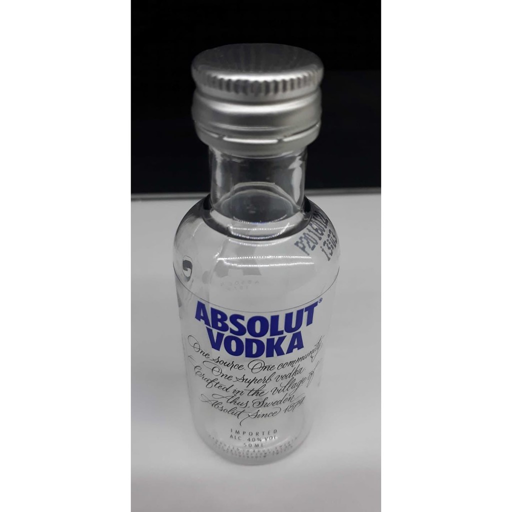 Jual SALE Pajangan Botol Plastik Kosong 5cl Absolute Vodka NEWW ...