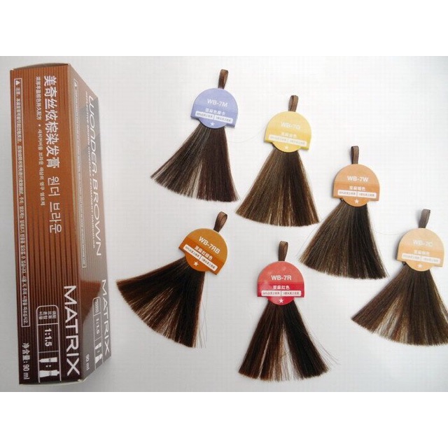 Jual Matrix Wonder Brown Cat Rambut Coklat Mocha Red Golden Warm Copper ...