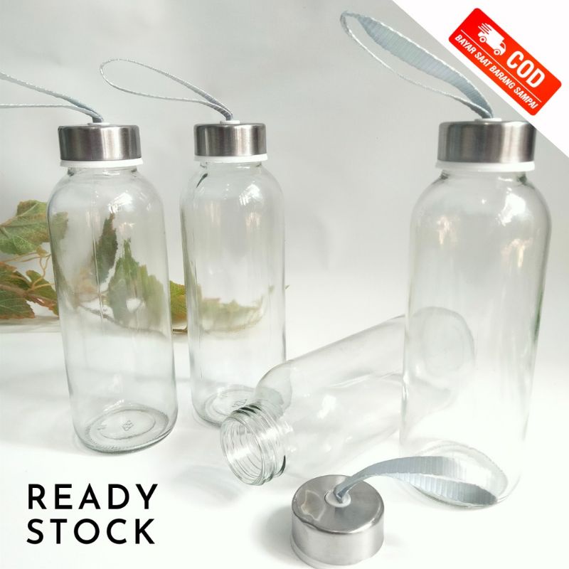 Jual TERLARIS !!! botol kaca 420ml bening / botol souvenir bening ...