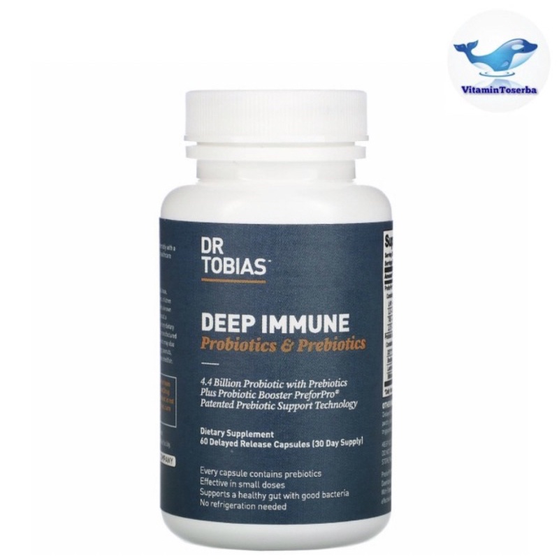 Jual Dr Tobias Deep Immune Probiotic & Probiotics 60 Delayed Release ...