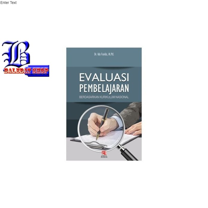 Jual Buku Evaluasi Pembelajaran Berdasarkan Kurikulum Nasional Ida ...