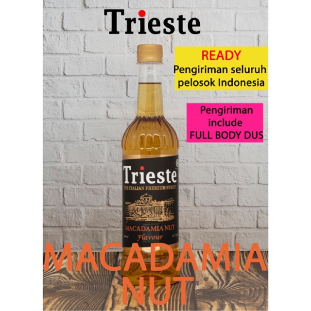 Jual TRIESTE SYRUP / SIRUP rasa MACADAMIA NUT / HAVANA (JAMAICA RUM ...