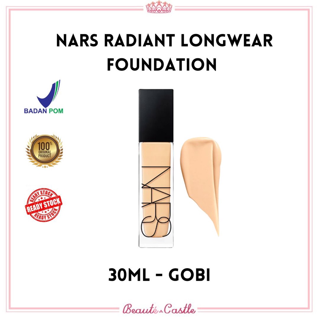 Jual NARS RADIANT LONGWEAR FOUNDATION/ FOUNDATION- GOBI 30ML | Shopee ...