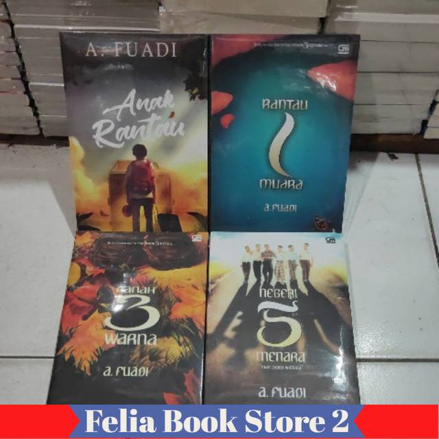 Jual PAKET 4 NOVEL A. FUADI ANAK RANTAU, RANTAU 1 MUARA, RANAH 3 WARNA ...
